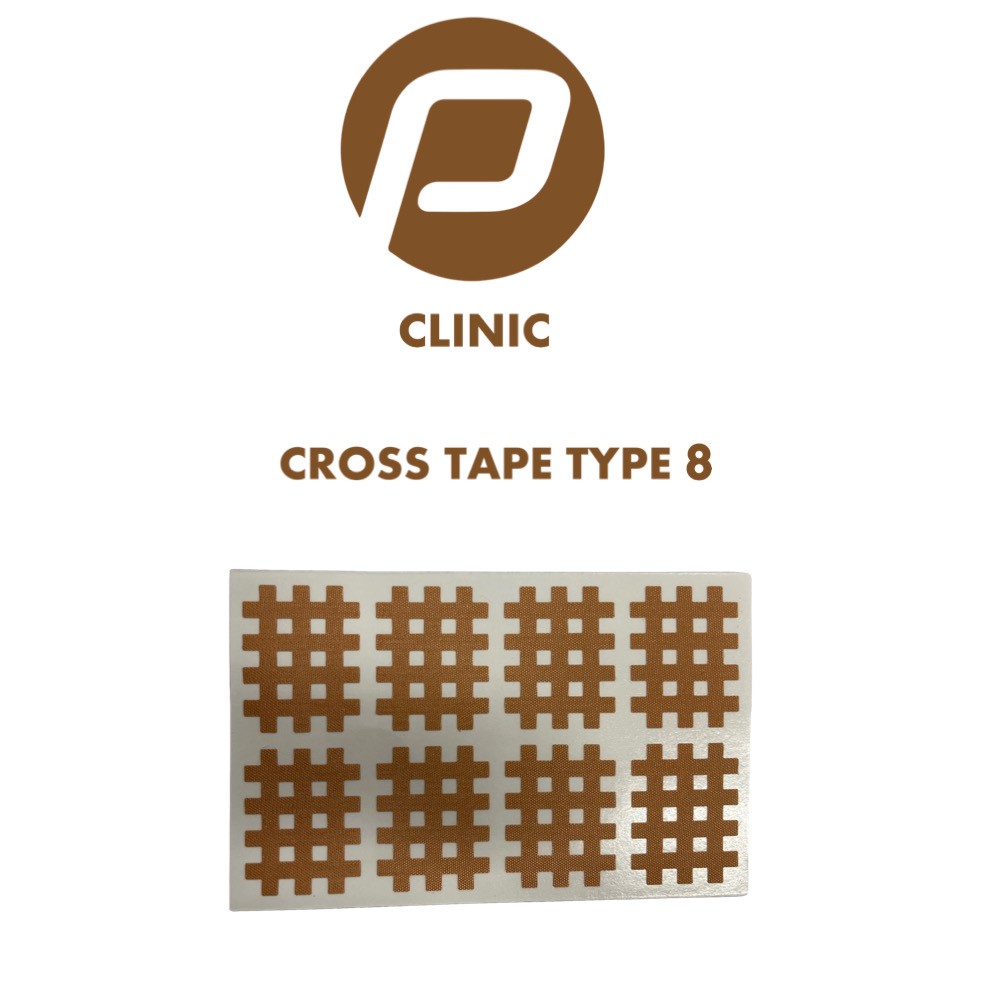 CROSS TAPE TYPE 8 2.5 X 2CM , 8 STUKS OP EEN VEL - MegaPoint